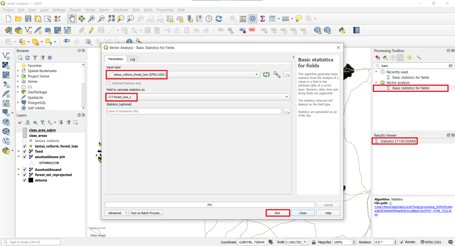 Basic raster analysis • Home